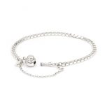 Silver box chain bracelet - elleroo